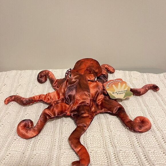 Toys | Folkmanis Red Octopus Hand Puppet Nwt 43 Msrp | Poshmark